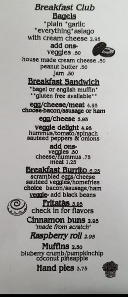 Menu | Elevate - Yoga Cafe